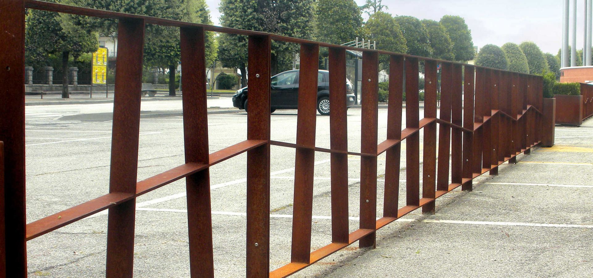 BARRIERES ACIER, CORTEN STILE ROUTE | Mobilier Urbain METALCO Mobilconcepts