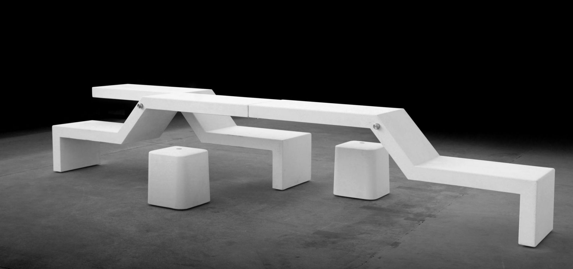 ASSISES BETON STILE TWIN | Mobilier Urbain METALCO Mobilconcepts