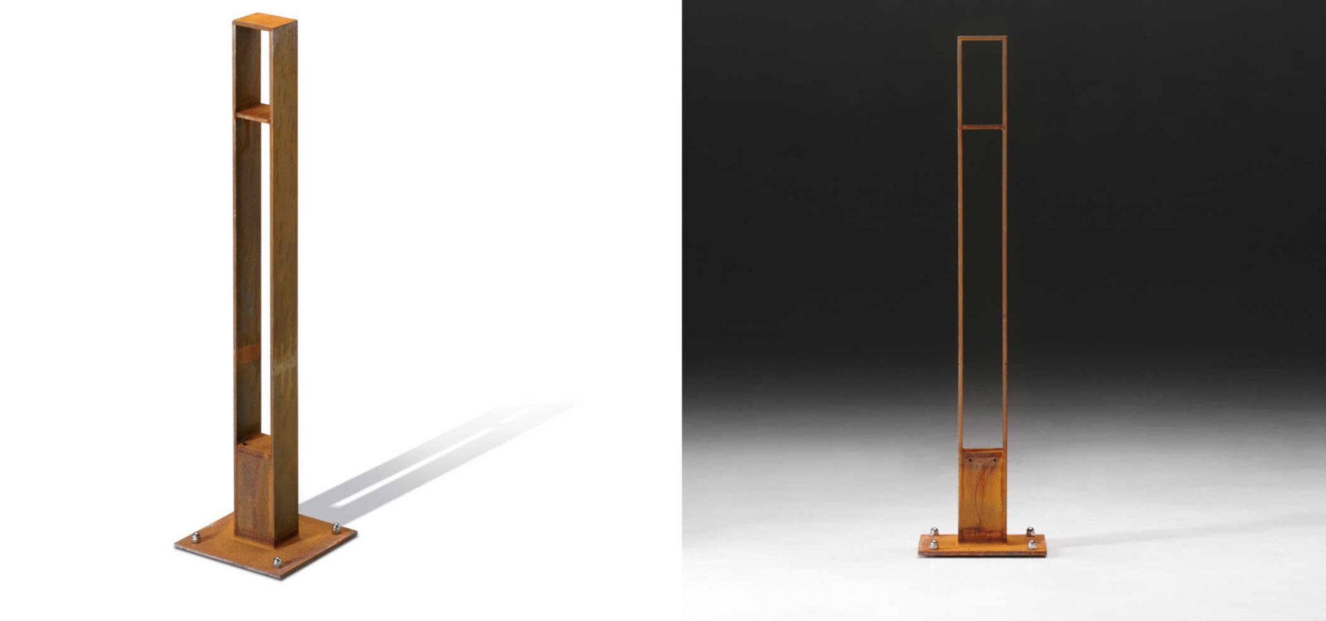 POTELETS-BORNES ACIER, CORTEN, INOX STILE MOKA | Mobilier Urbain ...